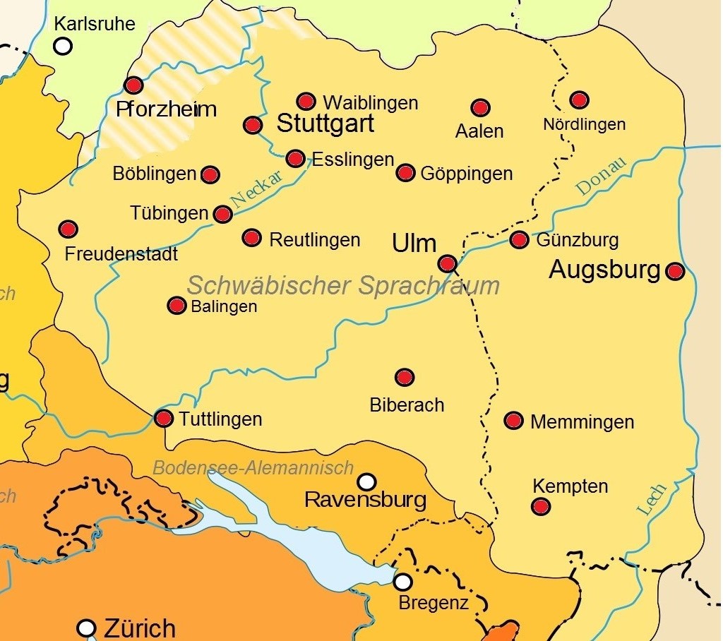 Das schwäbische Sprachgebiet